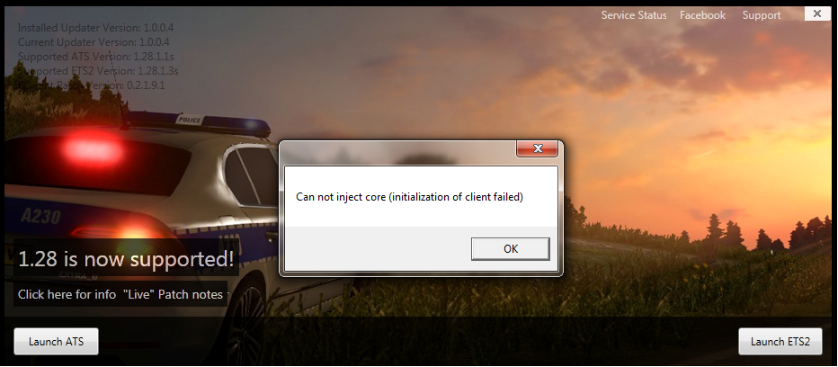 Can not inject core (inizatilation of client failed) - Solved Topics - TruckersMP Forum