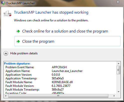 truckersMP launcher - Unsolved Topics - TruckersMP Forum