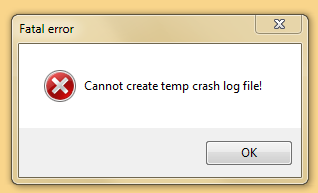 Fatal error. Cannot create temp crash log file! - Unsolved Topics - TruckersMP Forum