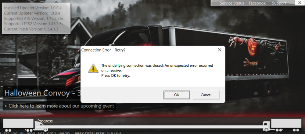 can someone help me every time i trying to update this message appear ...